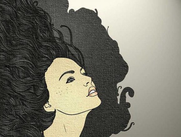 Kıvırcık Saçlı Siyah Yazgılı Kadın Zeynepe Yazı Yorum Edebiyat Dergisi
